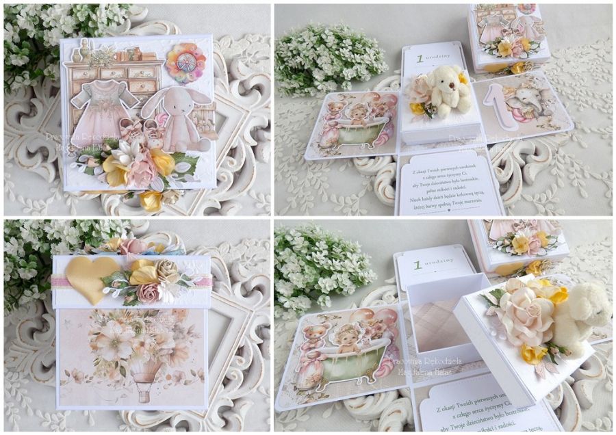 Exploding box na roczek 83 - PRACOWNIA RĘKODZIEŁA