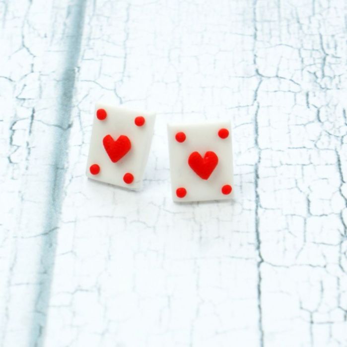 KARTY SERCE - sztyfty z modeliny - Kapatori