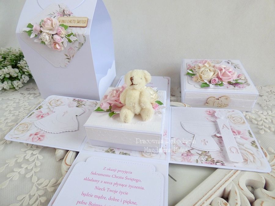 Exploding box na chrzest 292 - PRACOWNIA RĘKODZIEŁA
