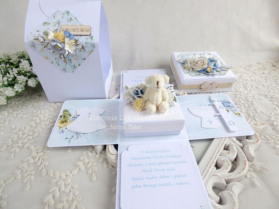 Exploding box na chrzest 283 - PRACOWNIA RĘKODZIEŁA