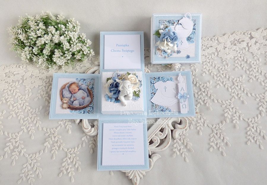 Exploding box na chrzest 307 - PRACOWNIA RĘKODZIEŁA