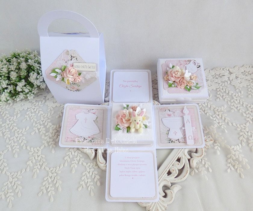 Exploding box na chrzest 293 - PRACOWNIA RĘKODZIEŁA